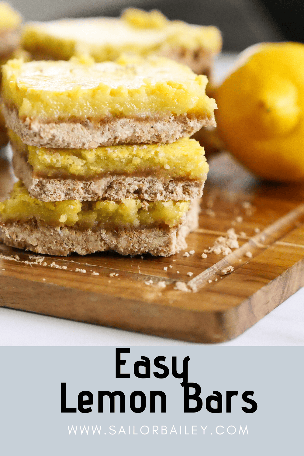 Dairy Free Lemon Bars