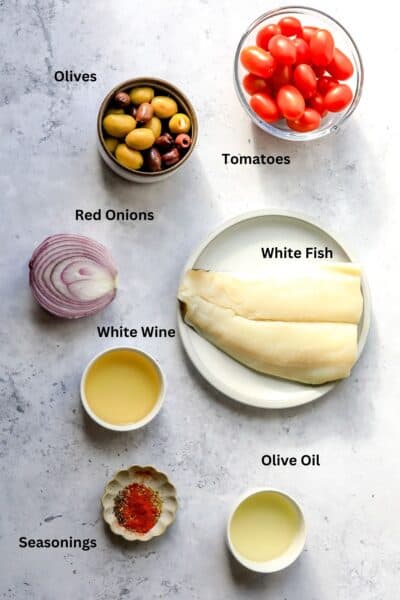 Mediterranean baked fish