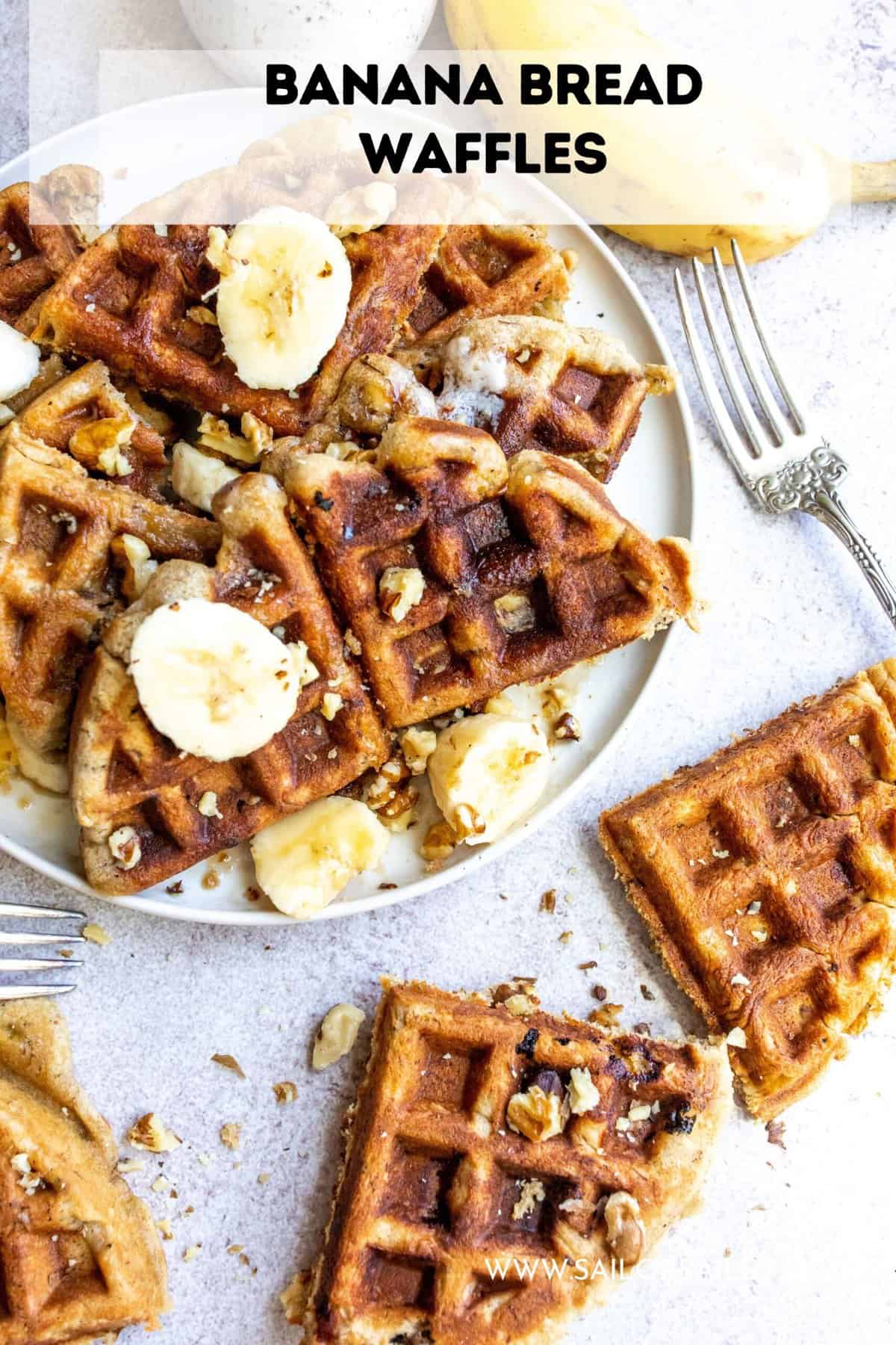 Banana Bread Waffles