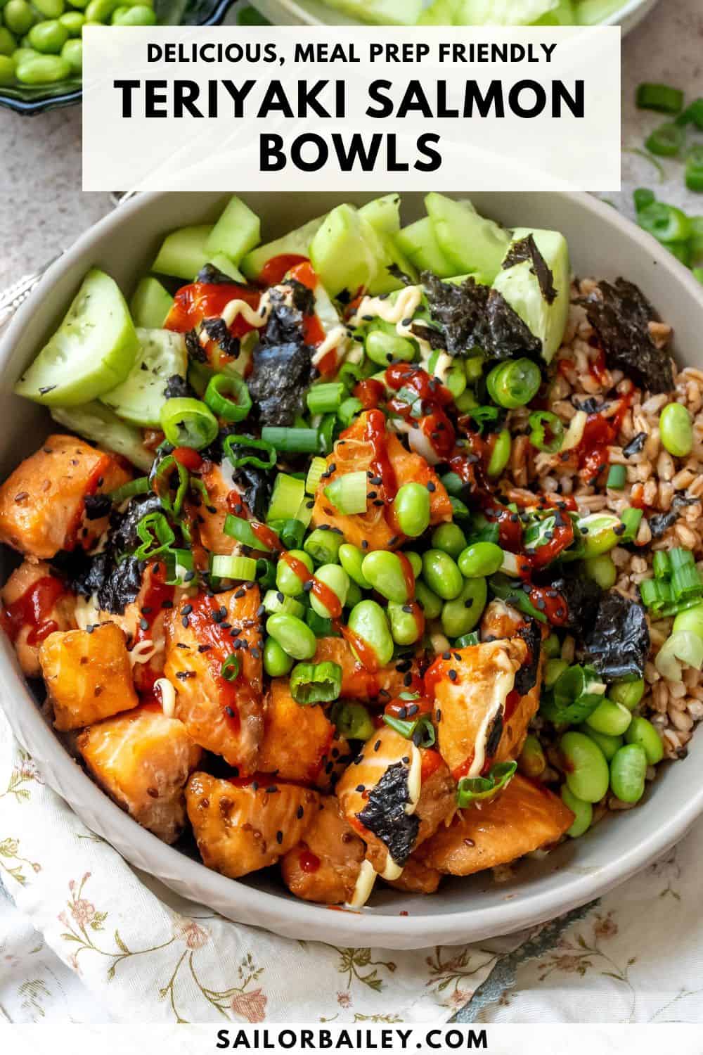 Teriyaki Salmon Rice Bowls