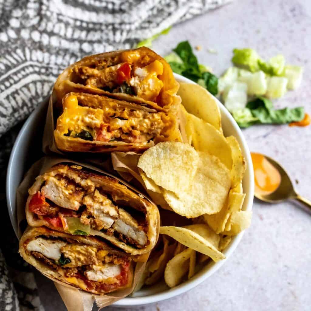 crispy chicken wrap