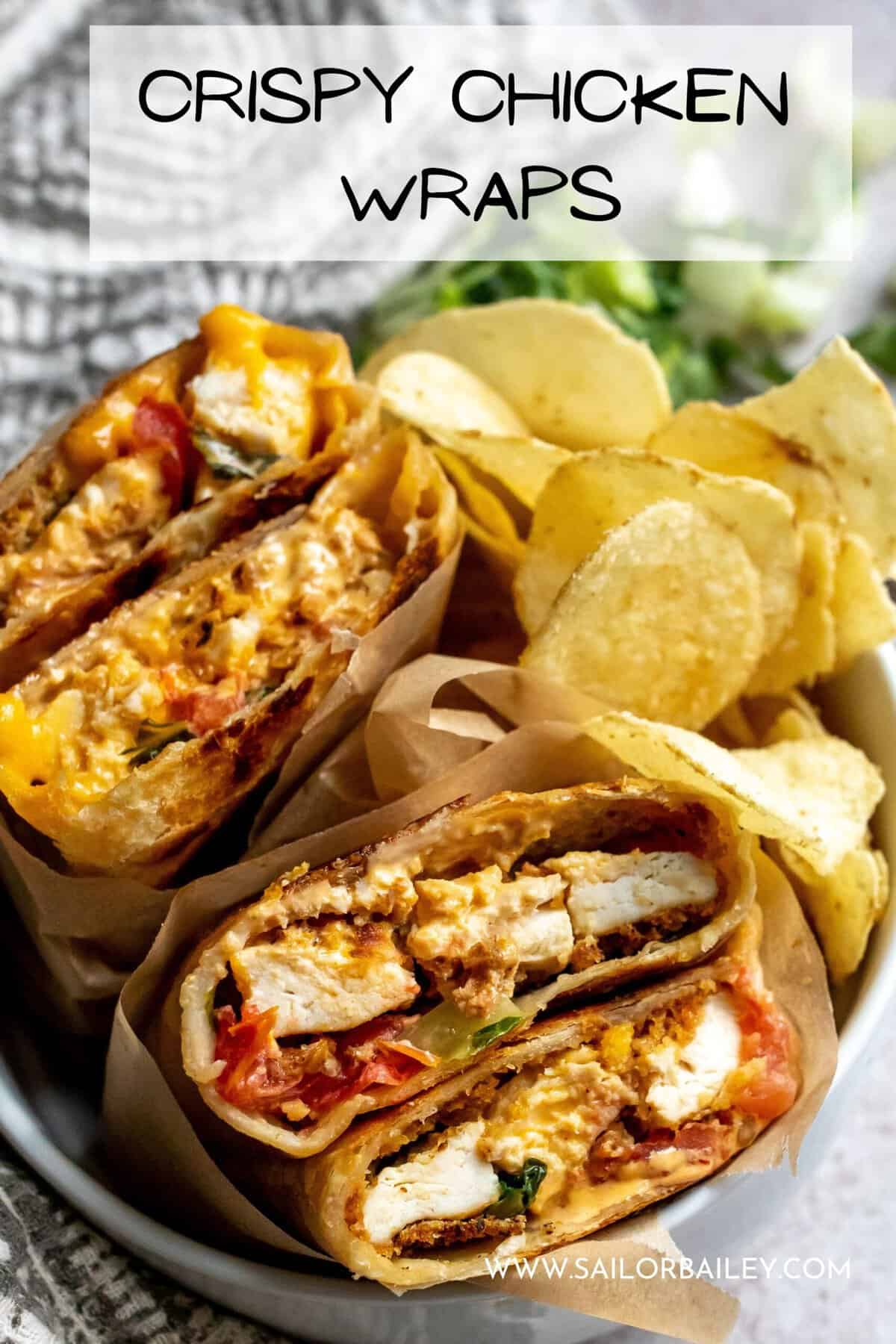 crispy chicken wrap