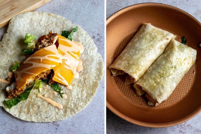 crispy chicken wrap