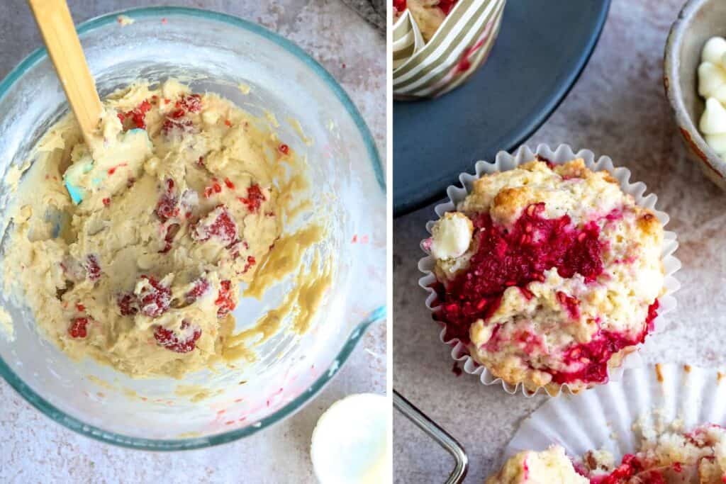 Raspberry White Chocolate Muffins