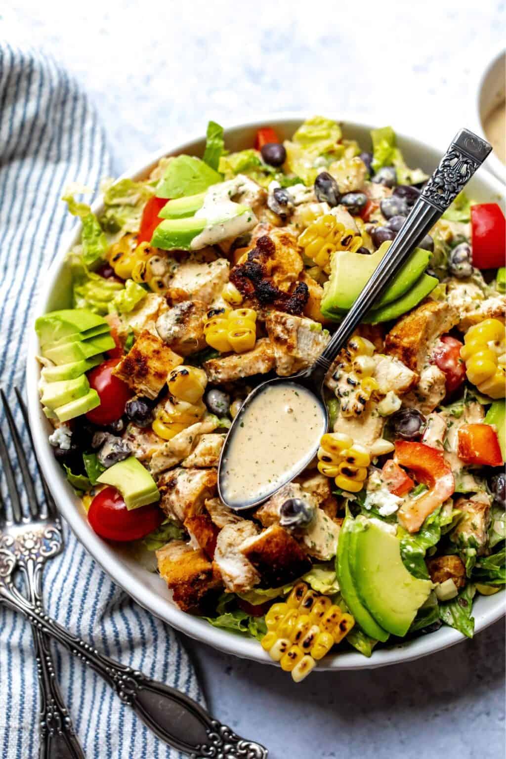 The Best Spicy Southwest Salad - Sailor Bailey
