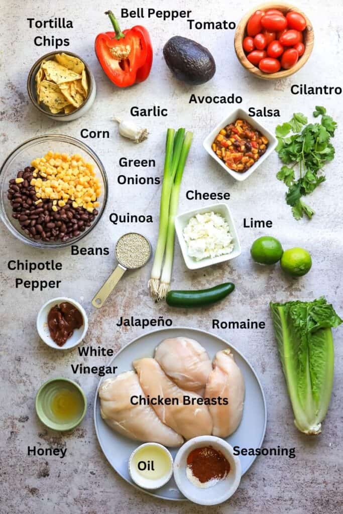 Santa Fe Salad {With Chipotle Honey Vinaigrette }- Sailor Bailey