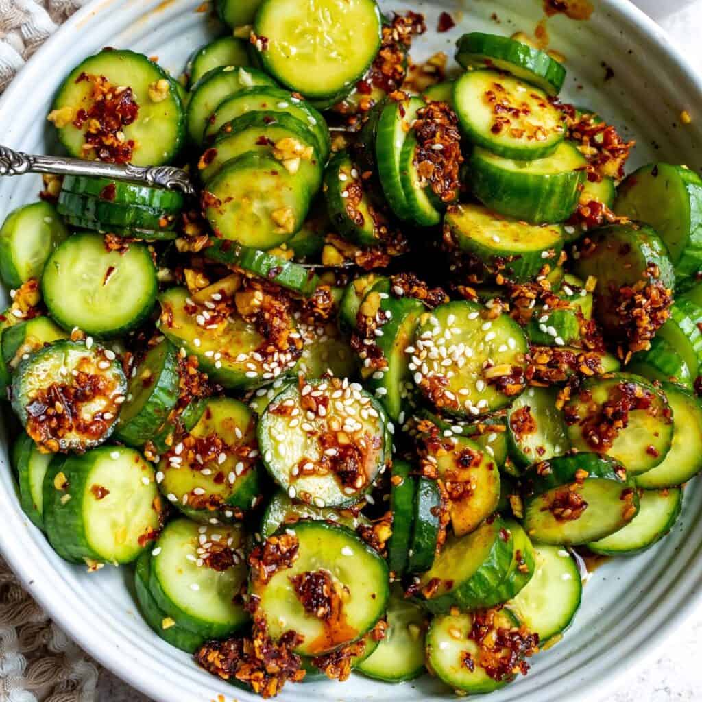 Spicy Cucumber Salad - Sailor Bailey