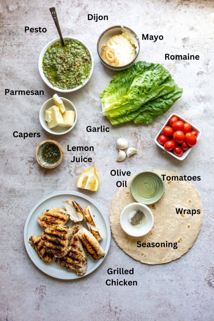 Pesto Chicken Wraps - Sailor Bailey