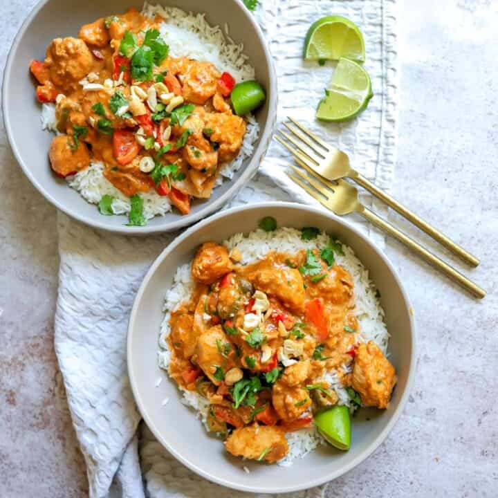 Slow Cooker Chicken Satay - Sailor Bailey