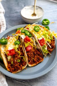 Ground Beef Soft Tacos - Sailor Bailey