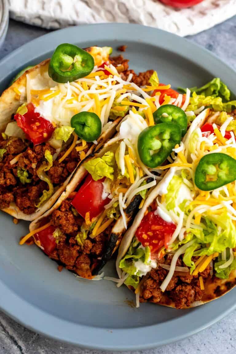 Ground Beef Soft Tacos - Sailor Bailey