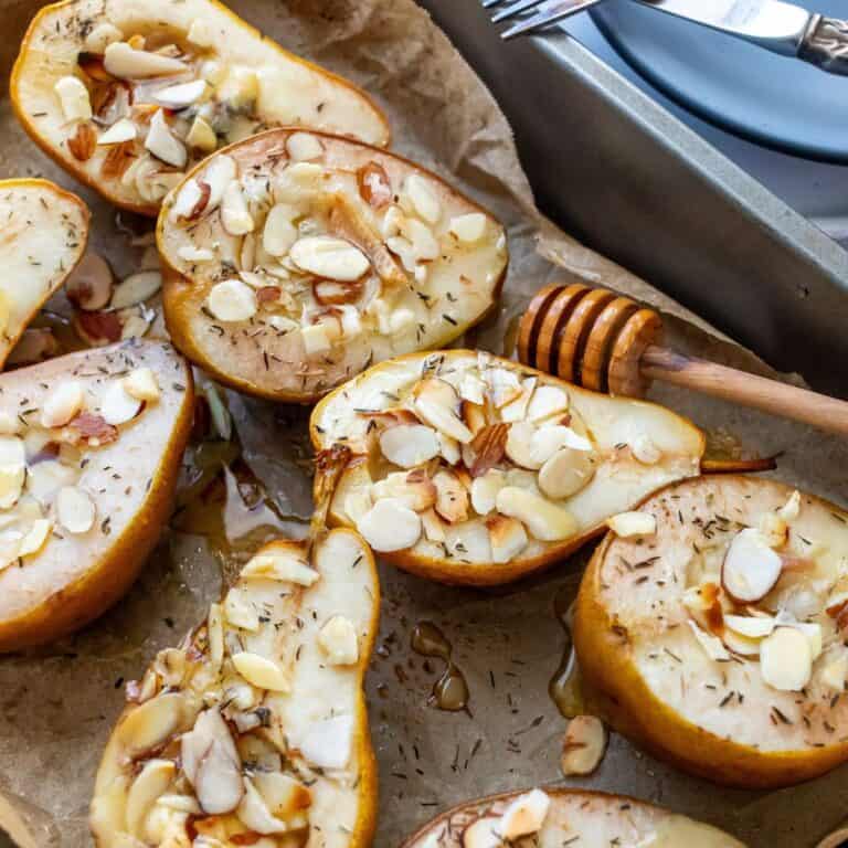 Brie Baked Pears Recipe - Sailor Bailey
