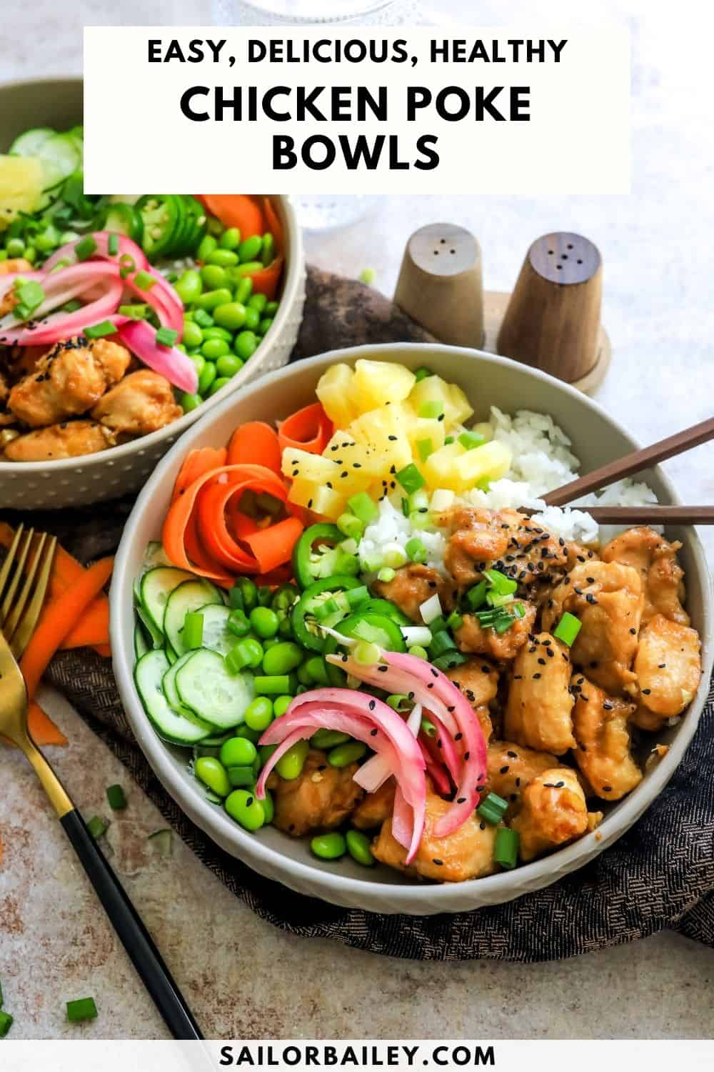 Chicken Poke Bowl - Sailor Bailey