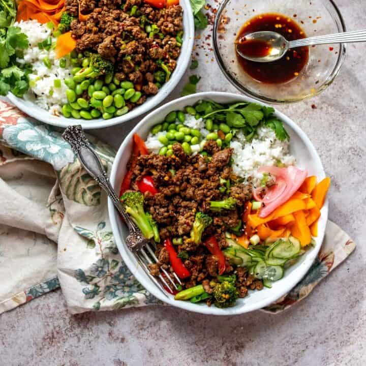 Teriyaki Beef Bowls - Sailor Bailey
