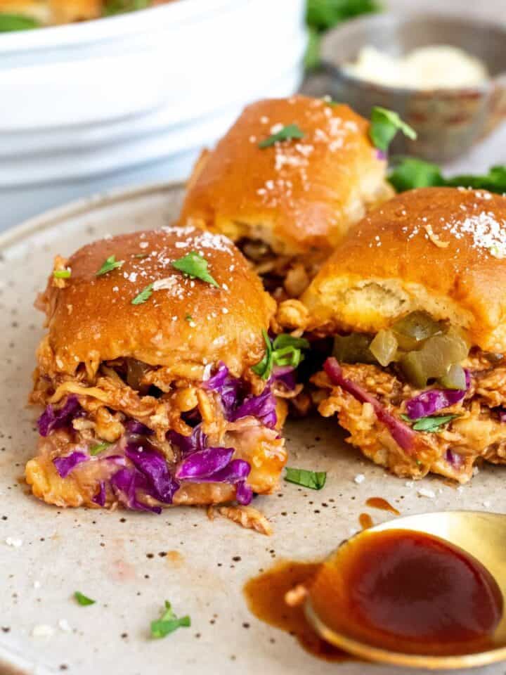 Chicken Bacon Ranch Sliders - Sailor Bailey