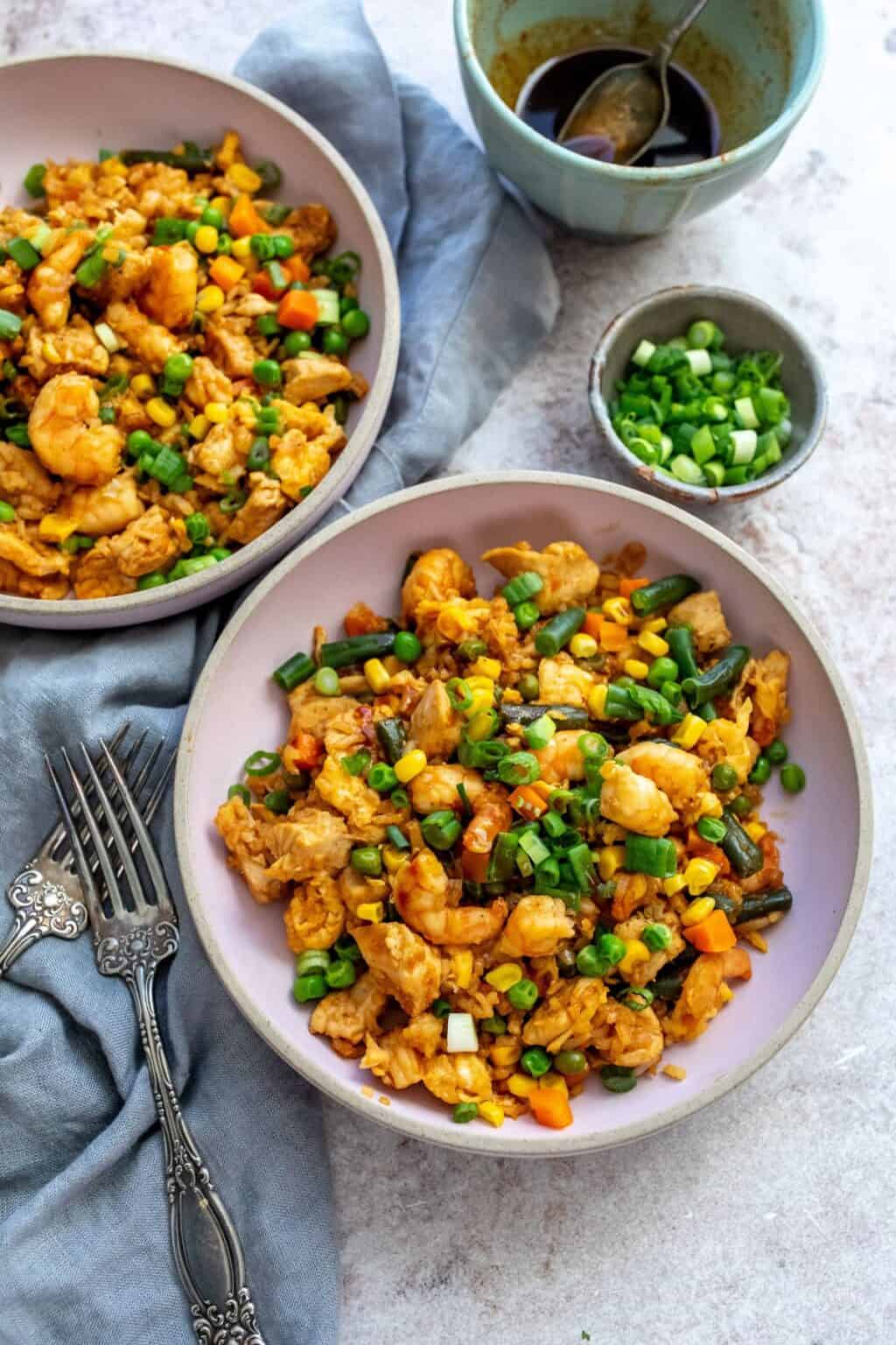 Chicken And Shrimp Fried Rice - Sailor Bailey