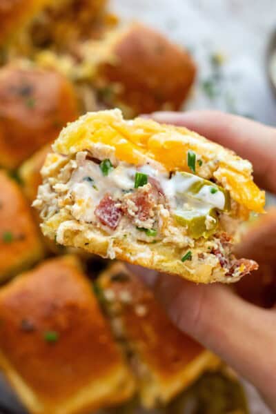 Chicken Bacon Ranch Sliders - Sailor Bailey