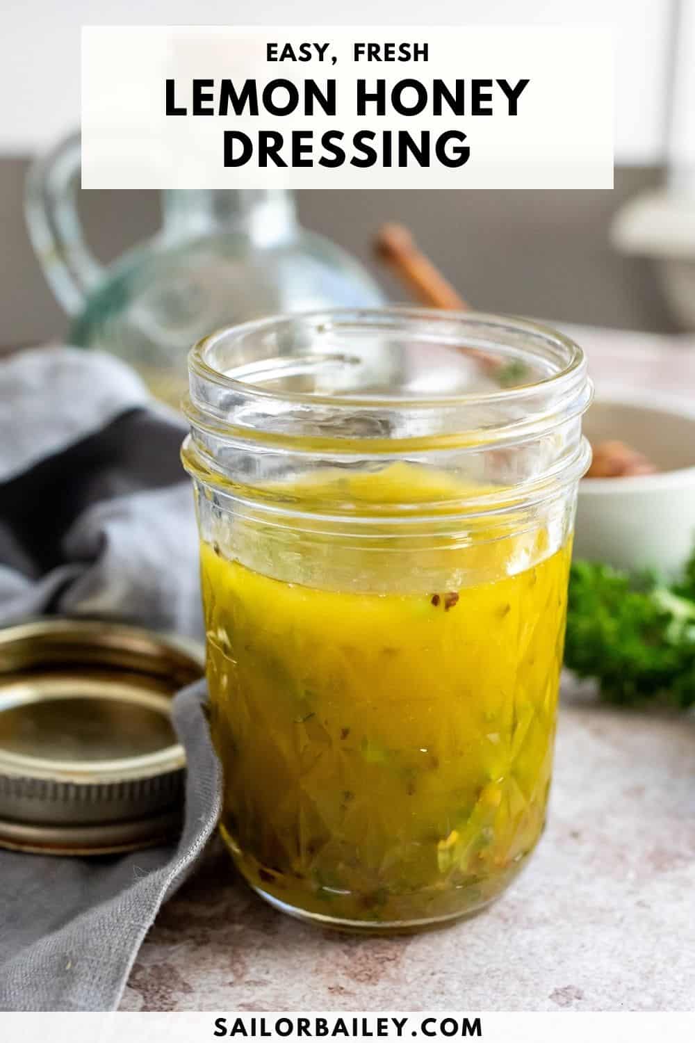 Lemon Honey Dressing - Sailor Bailey