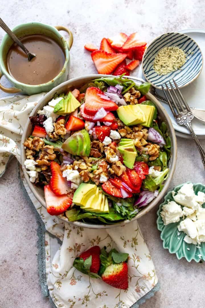 Strawberry Goat Cheese Salad - Sailor Bailey