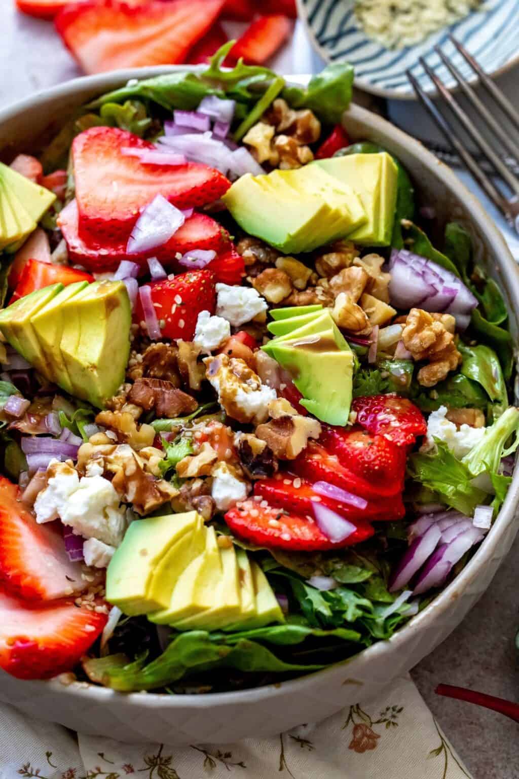 Strawberry Goat Cheese Salad - Sailor Bailey