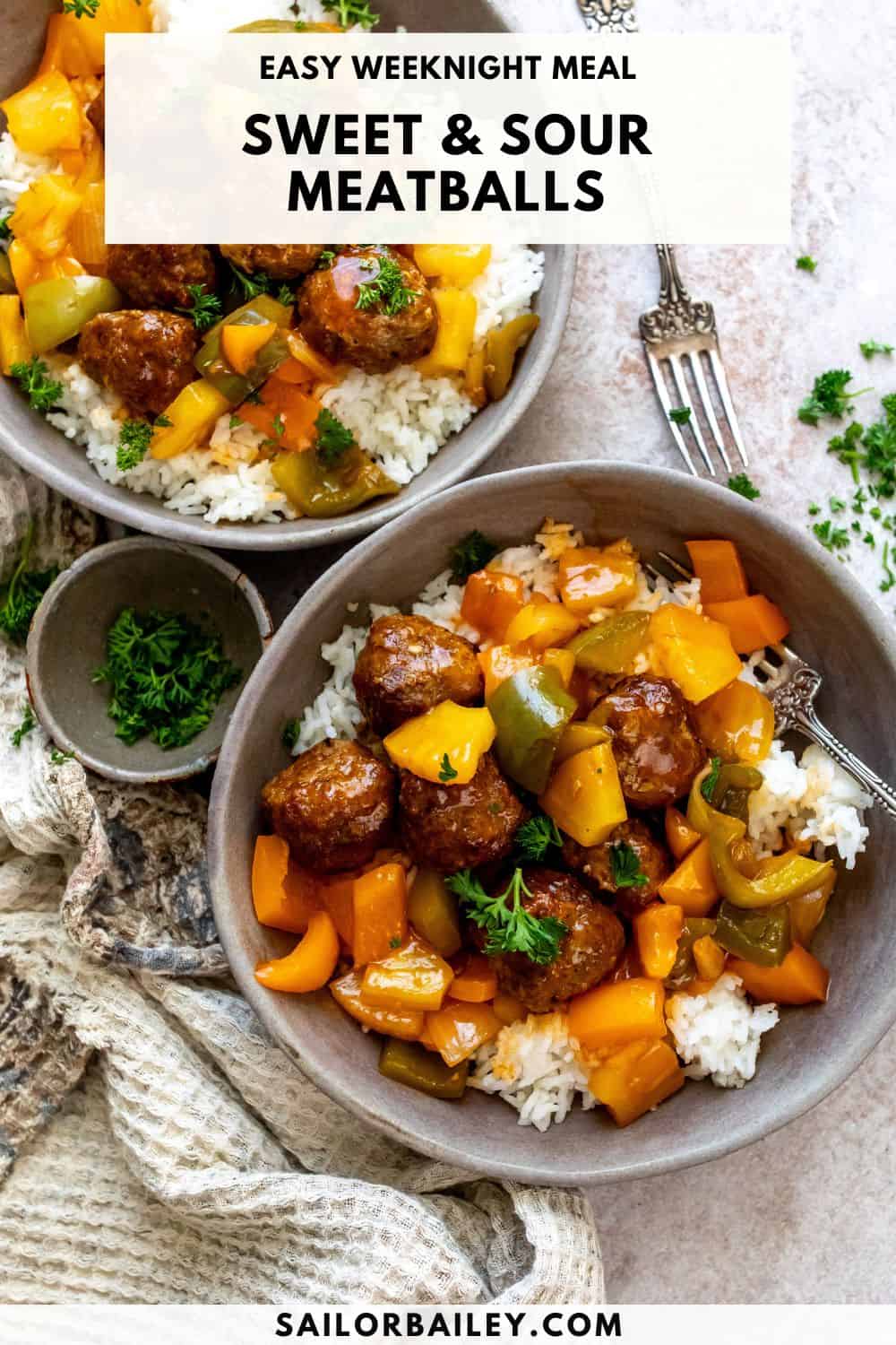 Sweet And Sour Meatballs - Sailor Bailey