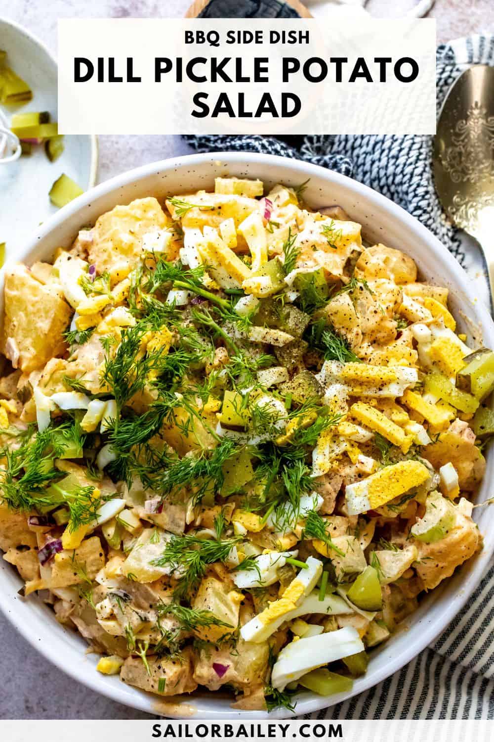 Dill Pickle Potato Salad - Sailor Bailey