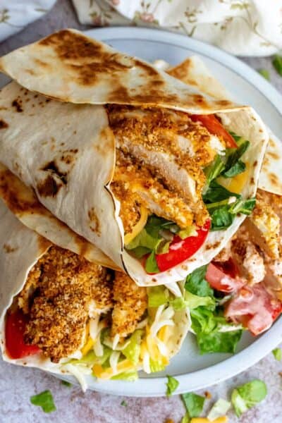 crispy chicken wrap