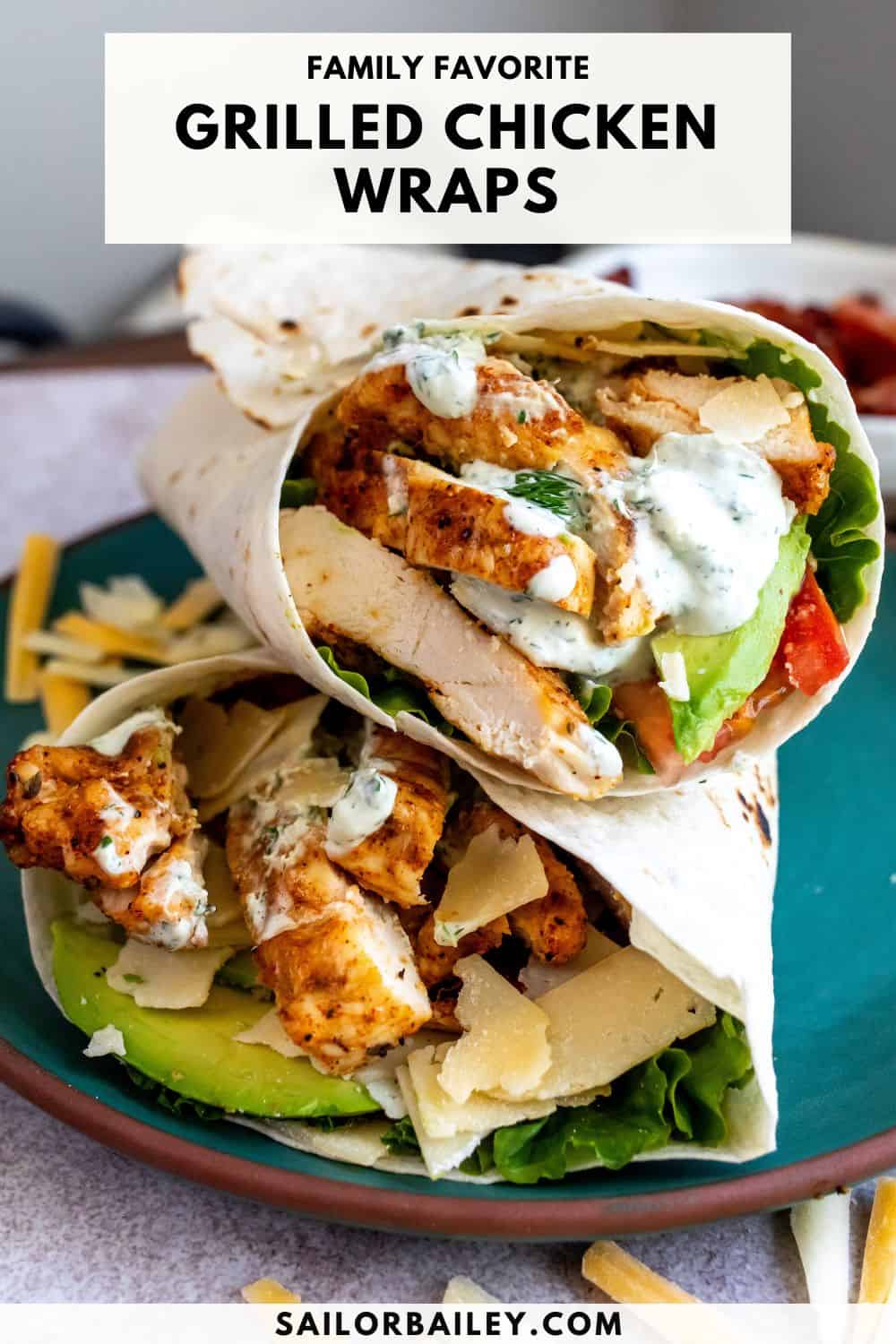 Grilled Chicken Wrap - Sailor Bailey