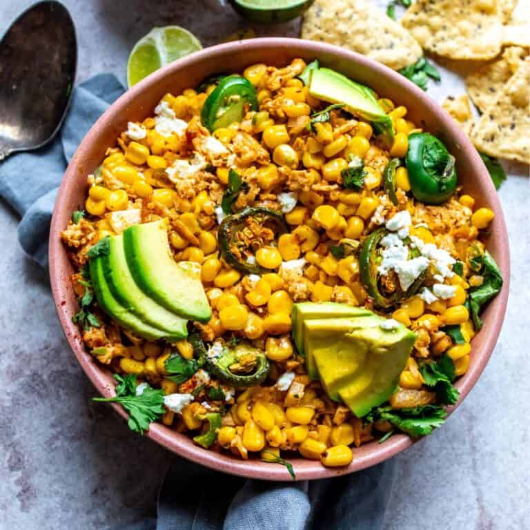 Mexican Street Corn Casserole - Sailor Bailey