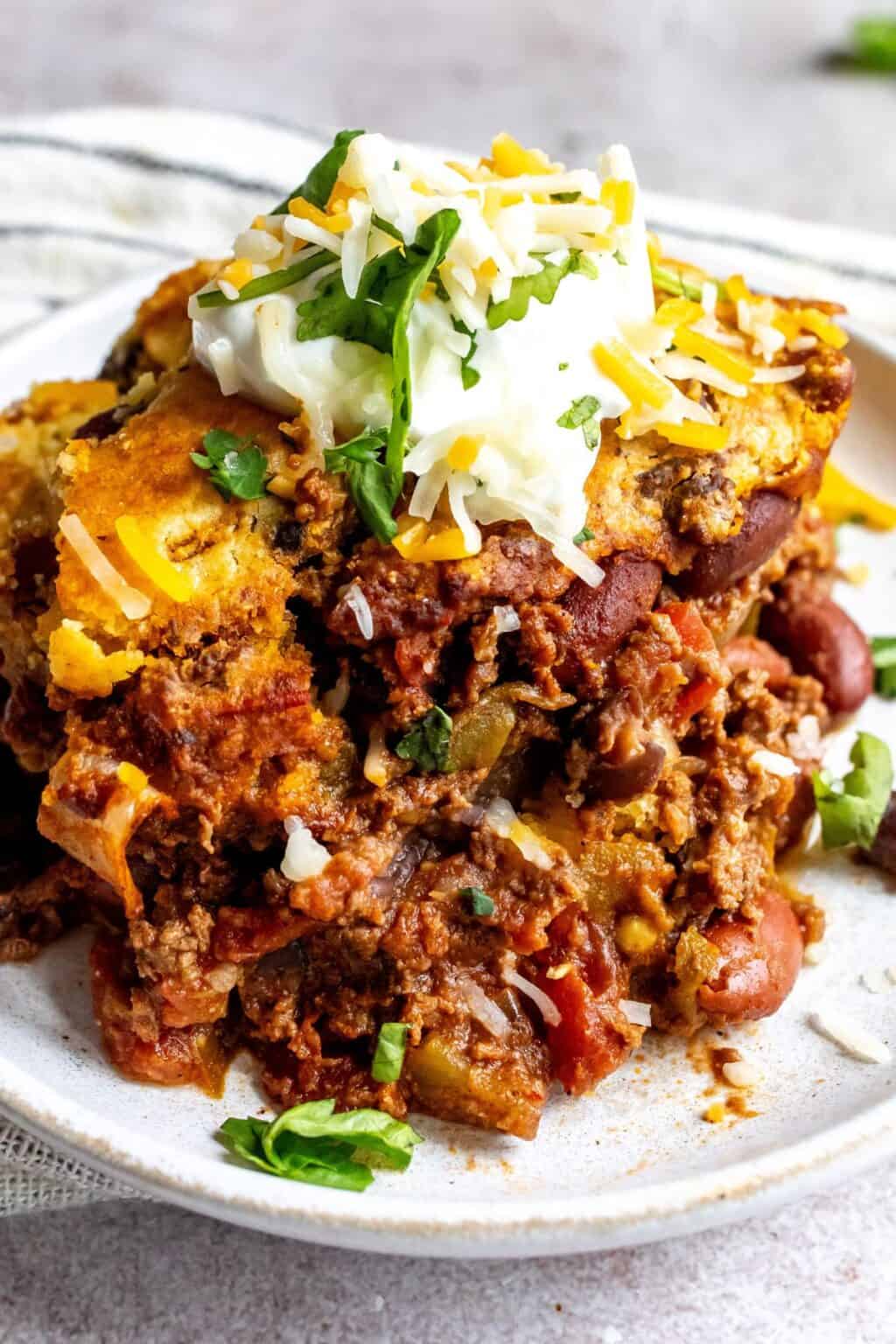 Chili Cornbread Casserole - Sailor Bailey