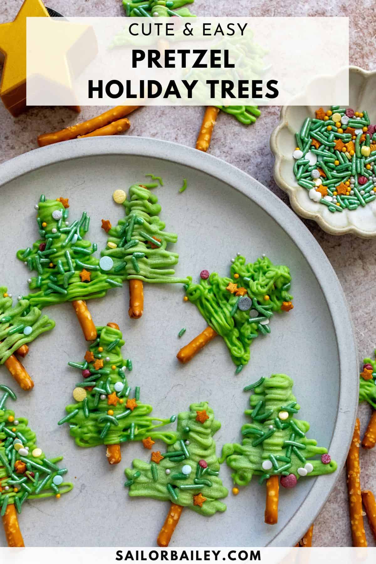 Pretzel Christmas Trees - Sailor Bailey