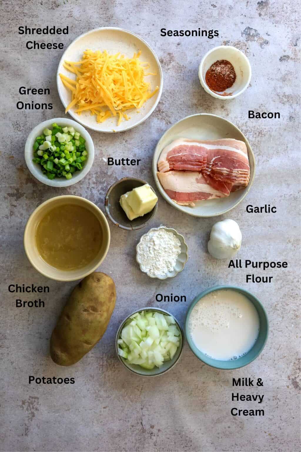 Loaded Cheesy Potato Soup - Sailor Bailey