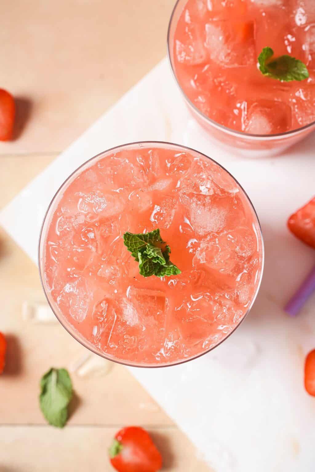Strawberry Acai Refresher (Starbucks Copycat) - Sailor Bailey