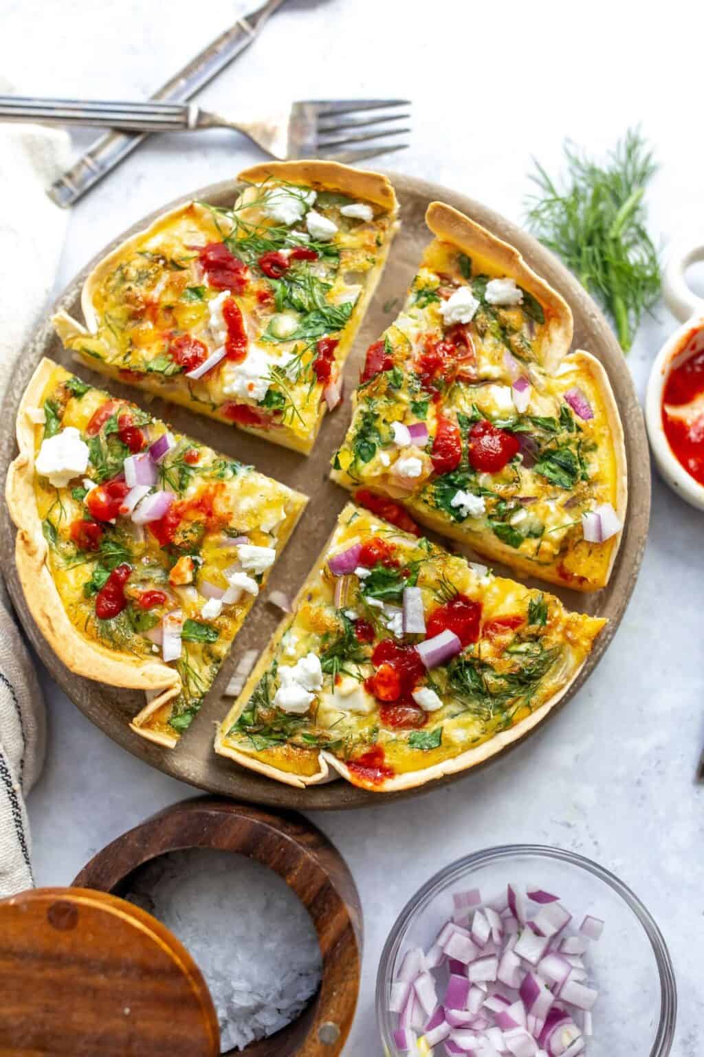 Tortilla Quiche Bake - Sailor Bailey