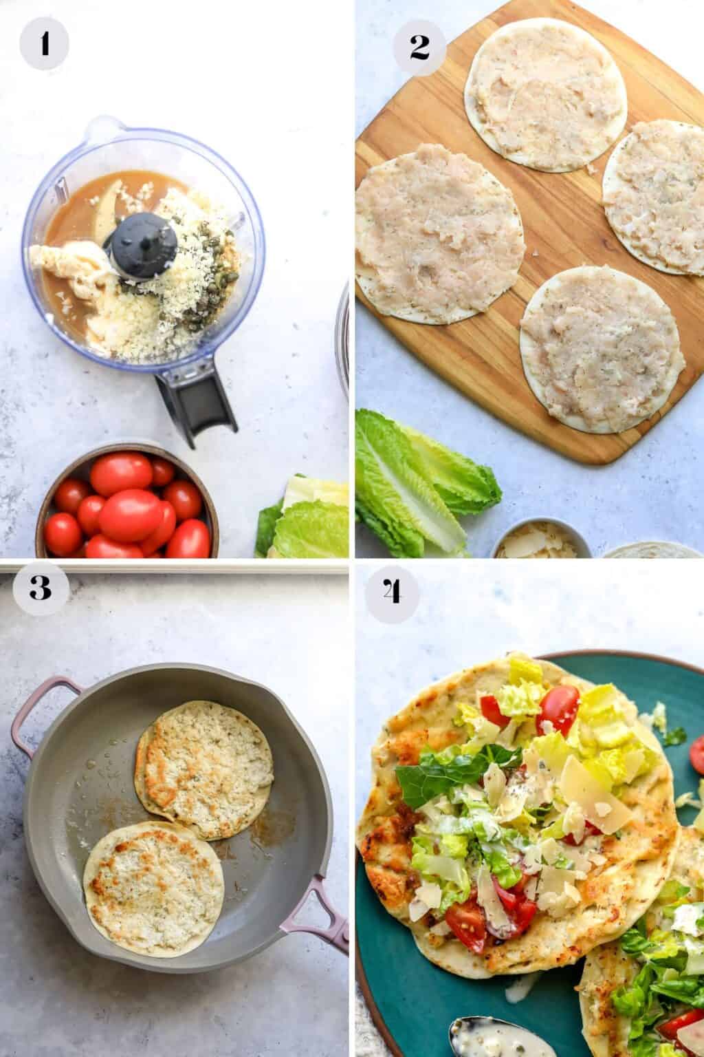 Chicken Caesar Smashed Tacos - Sailor Bailey