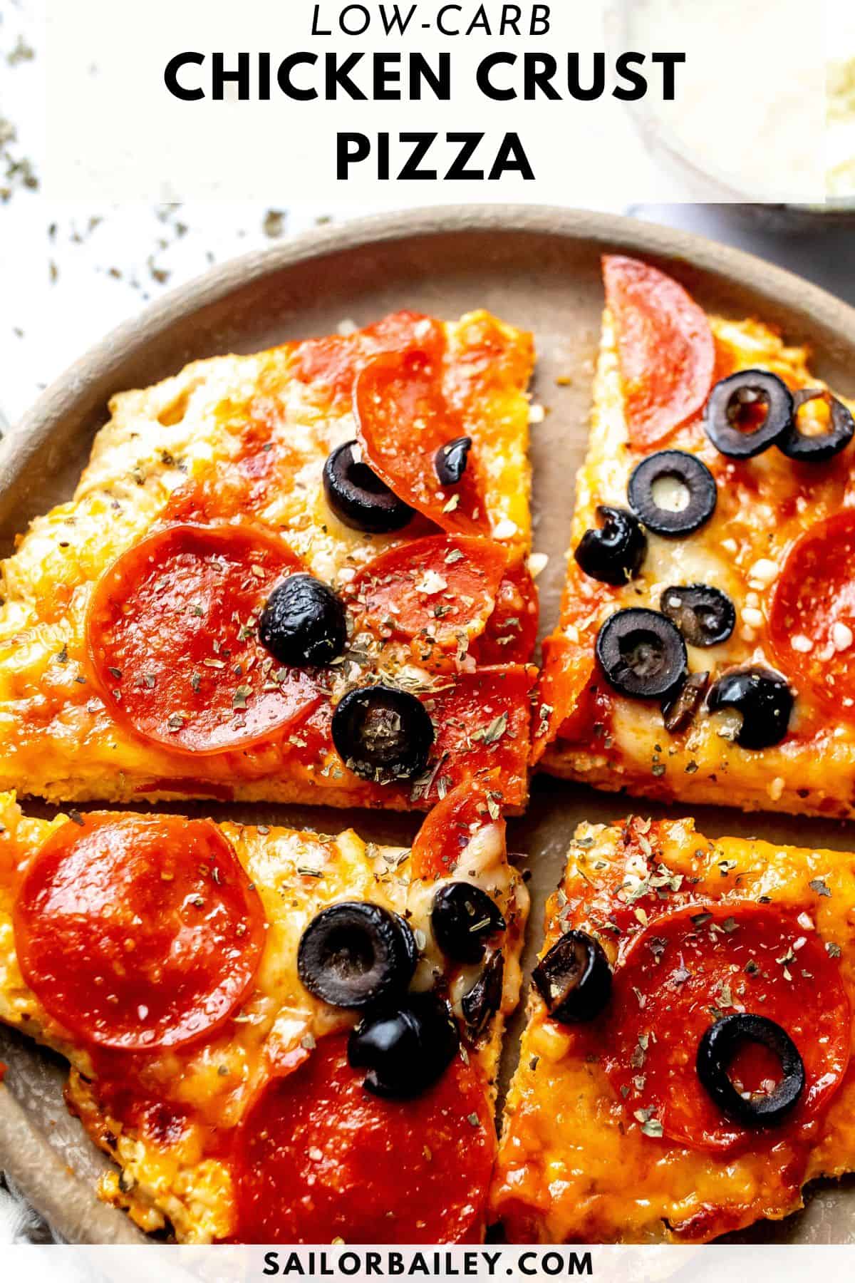 Chicken Pizza Crust (Low Carb) - Sailor Bailey